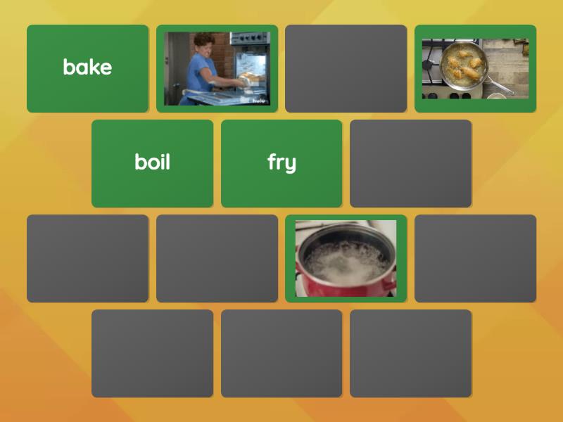 cooking - Matching pairs