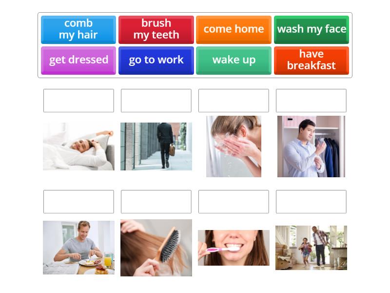 Daily routines - Match up