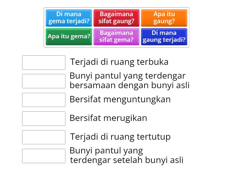 Gaung dan Gema - Match up