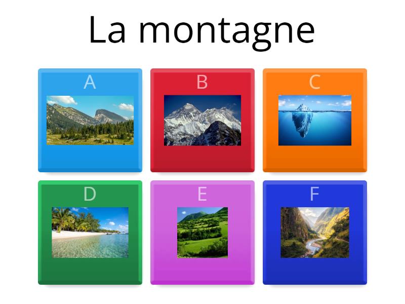 Le relief - Quiz