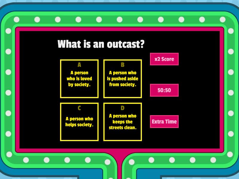 Outcasts - Gameshow quiz
