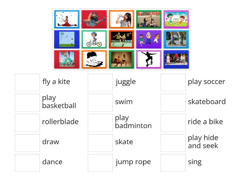 Superkids 1 Unit 4 Having Fun plus - Match up