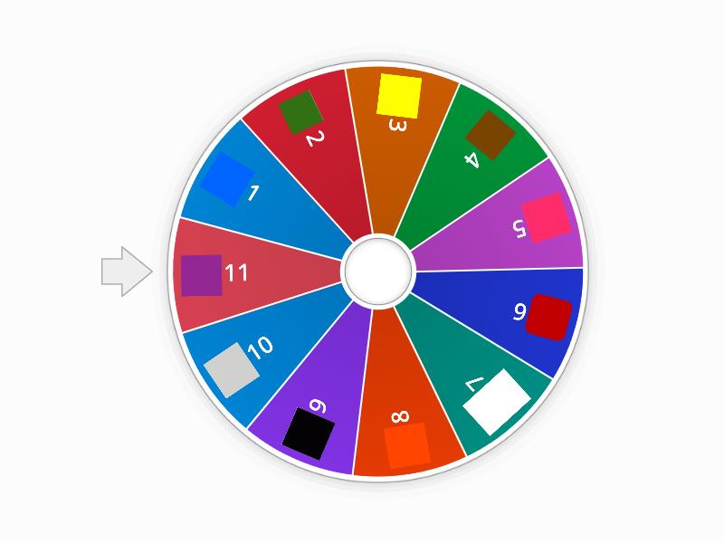 Color wheel spinner - Spin the wheel