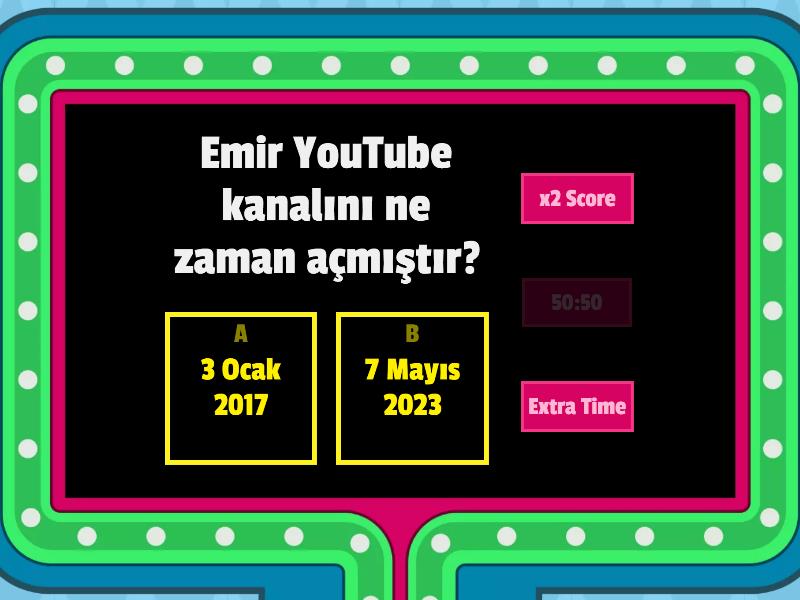 Emir'i Ne Kadar İyi Tanıyorsun? - Gameshow quiz