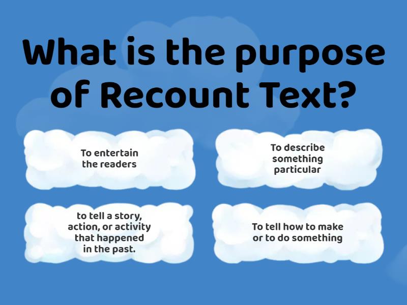 Recount Text - Quiz