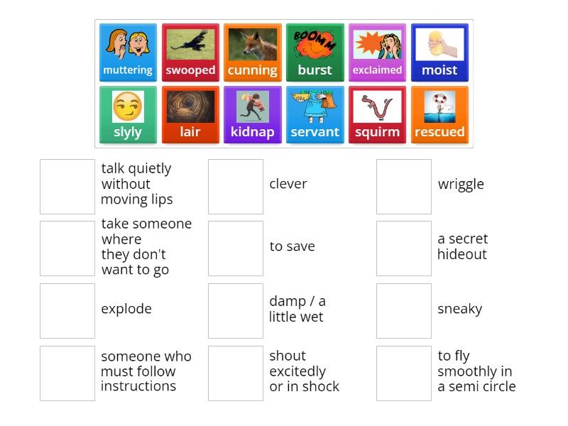 Superworm! - Magpie Words - Match up