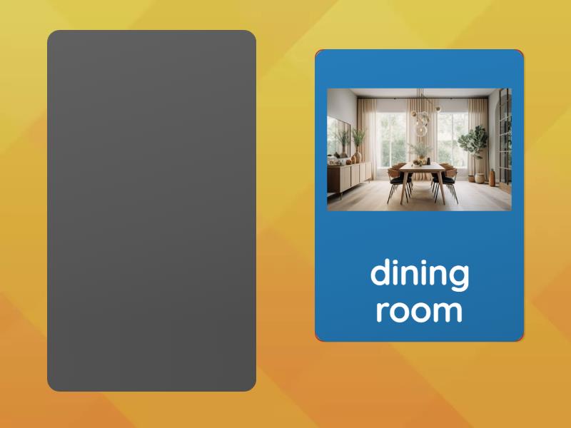 Rooms in the house - Speaking cards