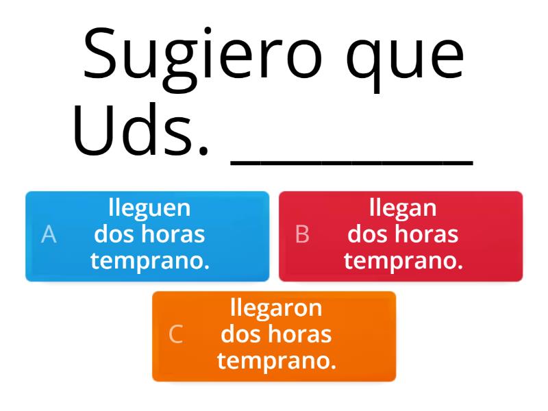 Subjunctive 10 - Quiz