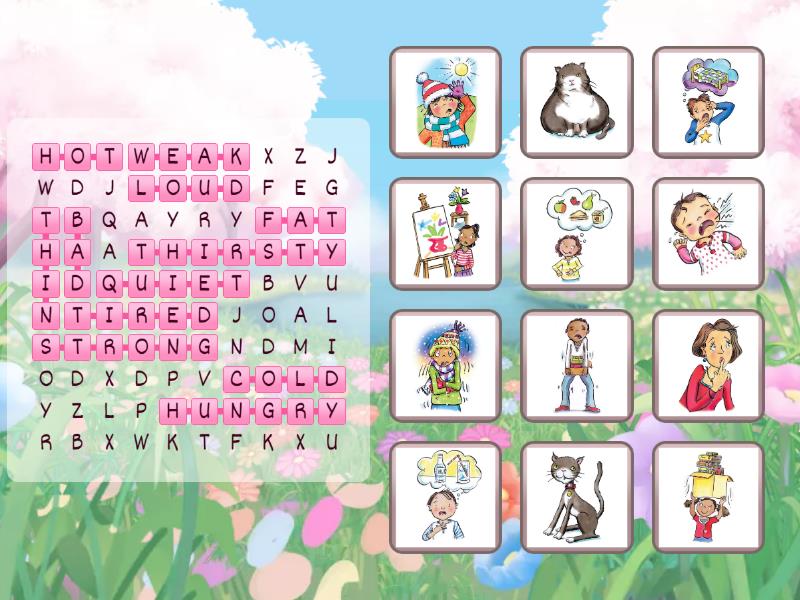 KB3 U6 Adjectives - Wordsearch