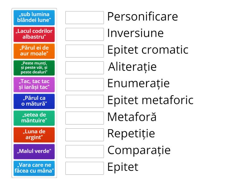 Figuri de stil_clasa a VII-a - Match up