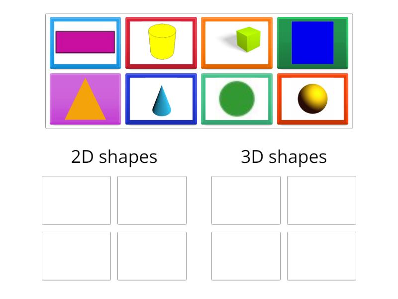 Y1 Sorting 2D and 3D shapes - Group sort