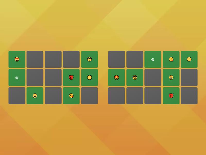 Memory emojis - Matching pairs