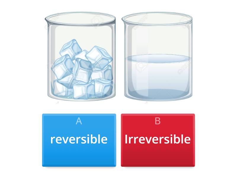 reversible & Irreversible changes science - Quiz