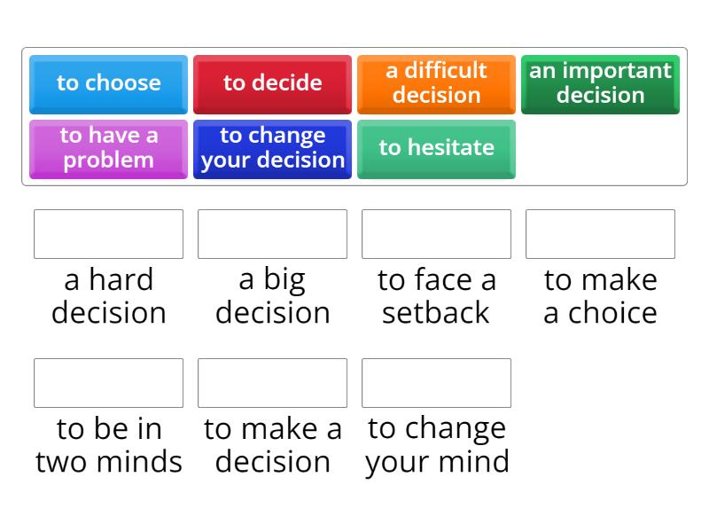 Vocabulary_Decision-Making - Match up