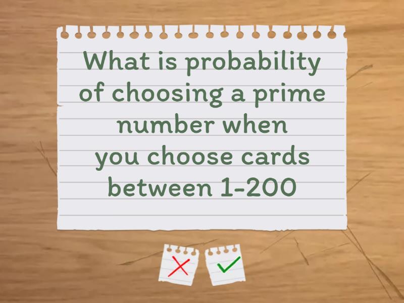 PROBABILITY - Flash cards