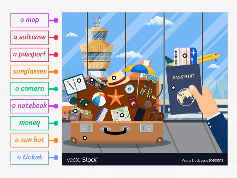 Luggage - Labelled diagram