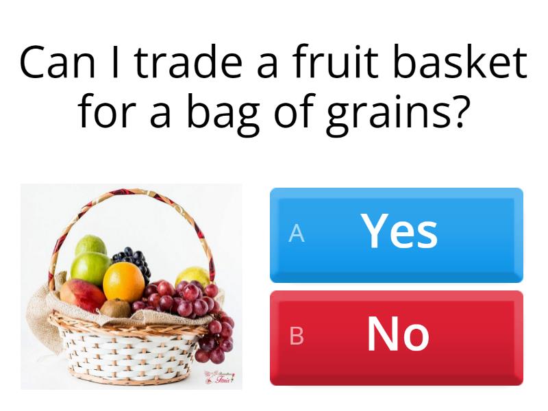 Barter system - Quiz