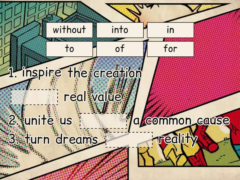 Phrases with prepositions-C1, Unit IV - Complete the sentence
