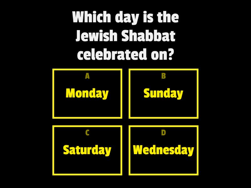 Shabbat - Quiz