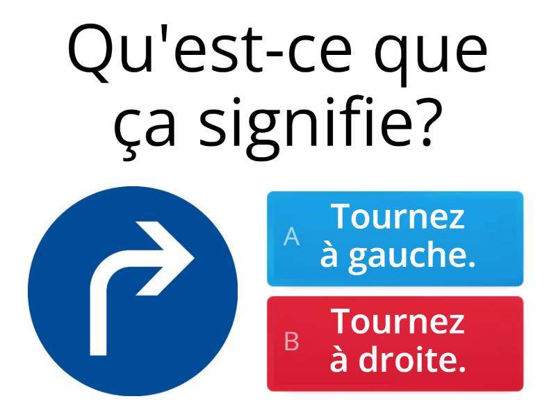 INDIQUER UN CHEMIN - Quiz