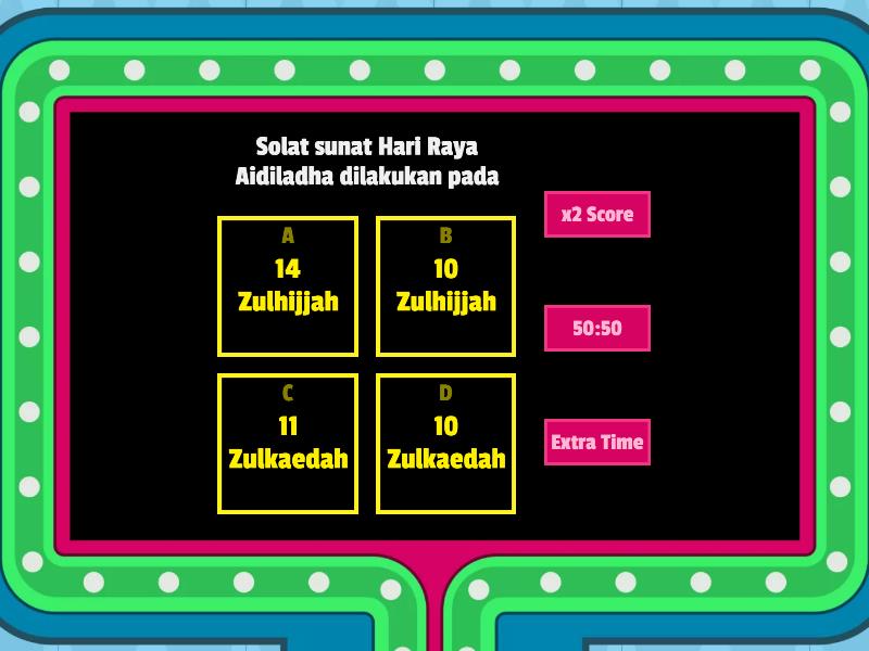 DUA HARI RAYA YANG MULIA - Gameshow quiz