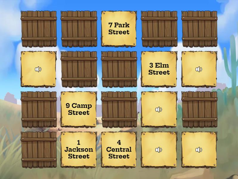 Lesson 6 Address - Matching pairs