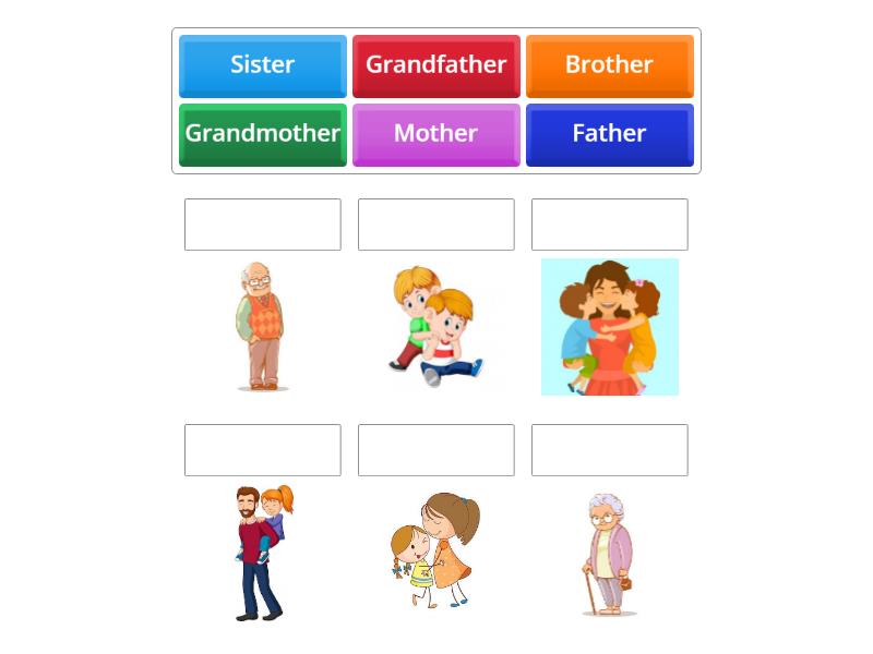 miembros de la familia - Match up