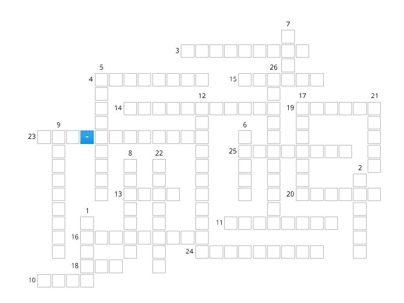 Personality adjectives part 2 - Crossword