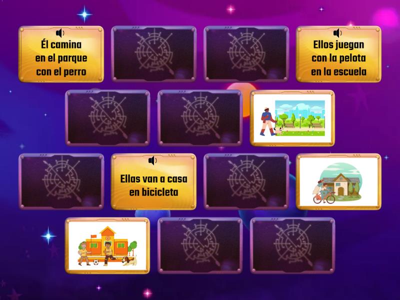 Repeat out loud everything you hear! - Matching pairs