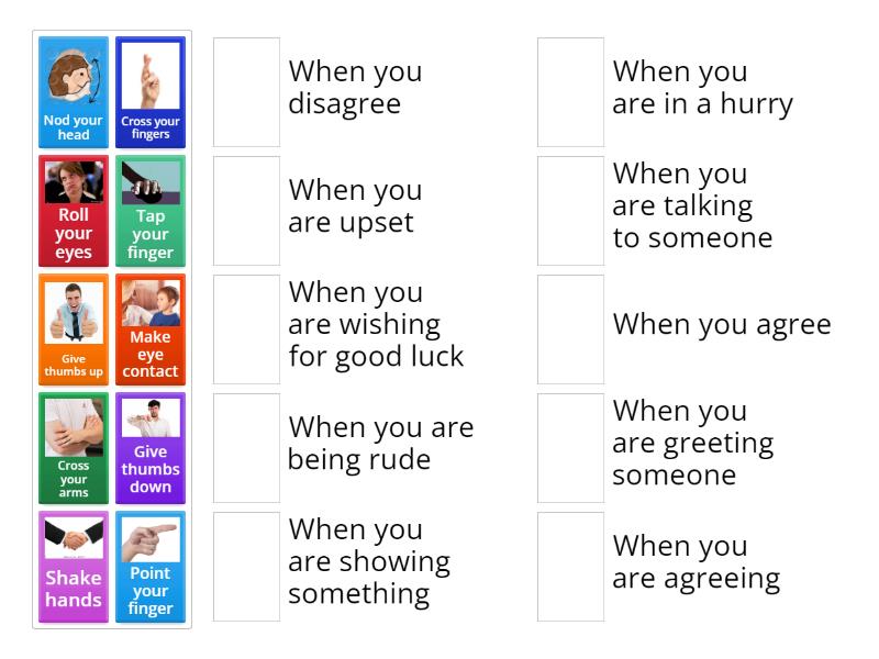 Body Language - Match up