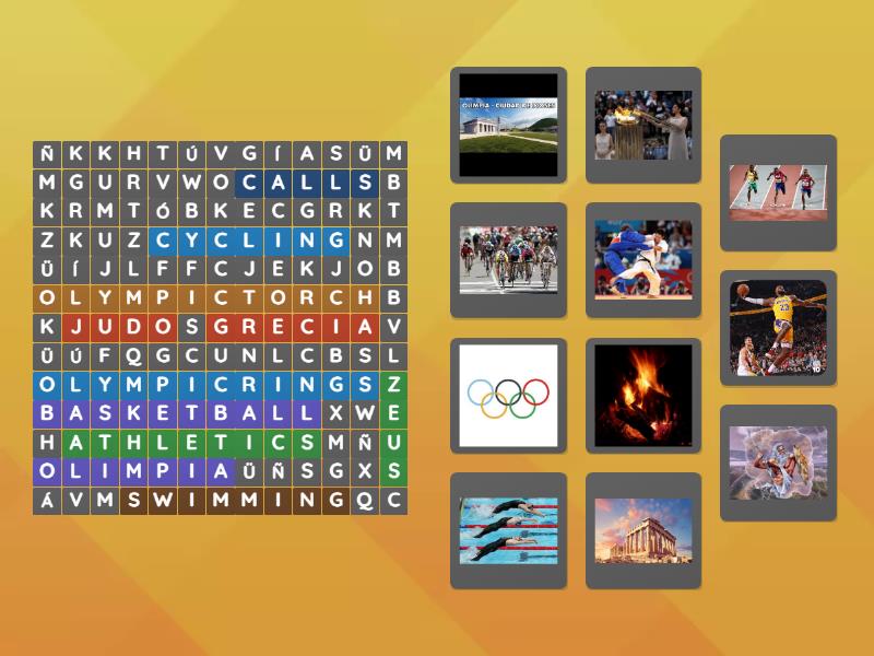 Olympic games - Wordsearch
