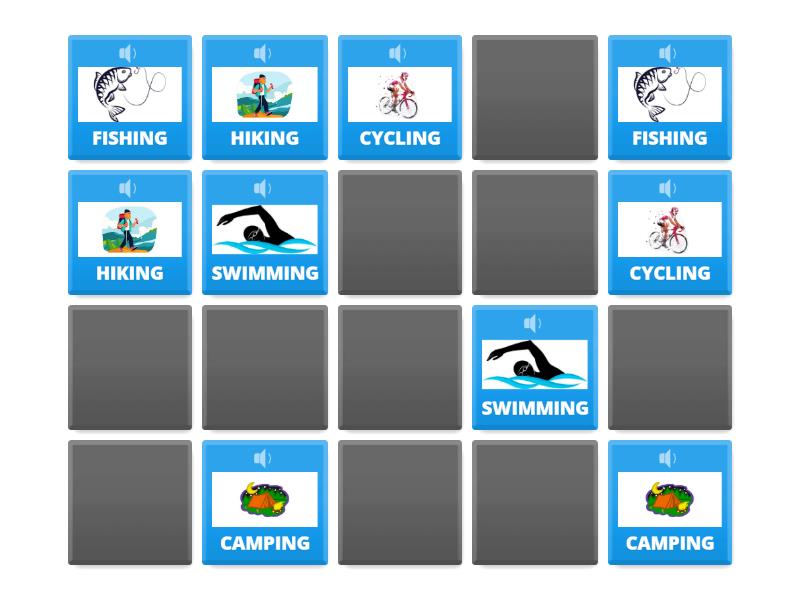 5. SINIF İNGİLİZCE DERSİ 8. ÜNİTE FITNESS (MEMORY GAME) - Matching pairs