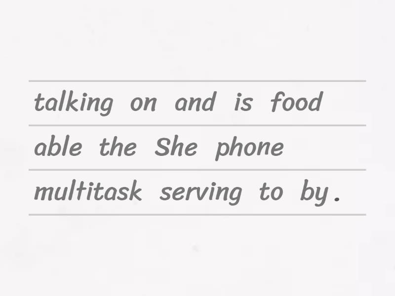 Revision lesson 7, Igor - Unjumble