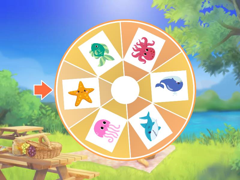 Sea animals - Spin the wheel