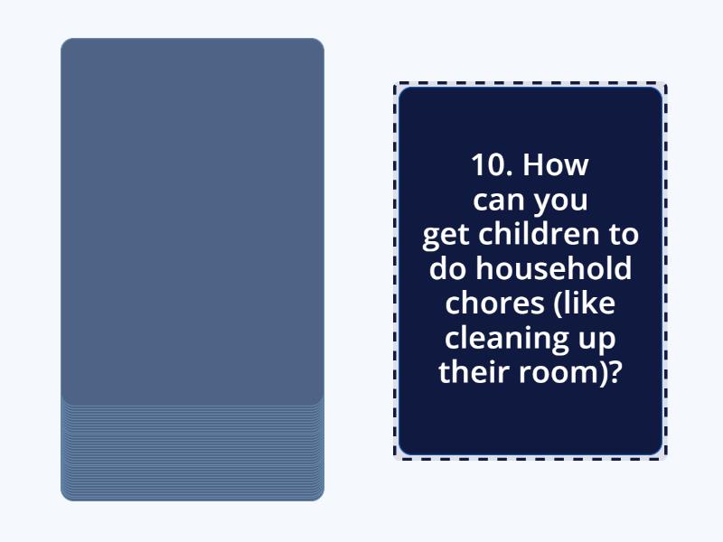 House Chores - Conversation Questions - Speaking cards