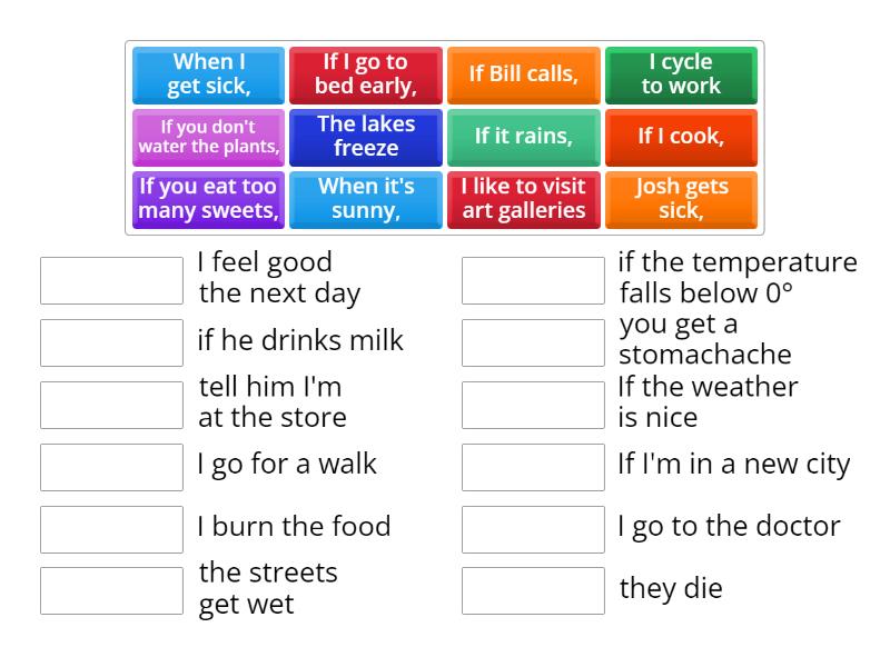 Zero conditional - Match up