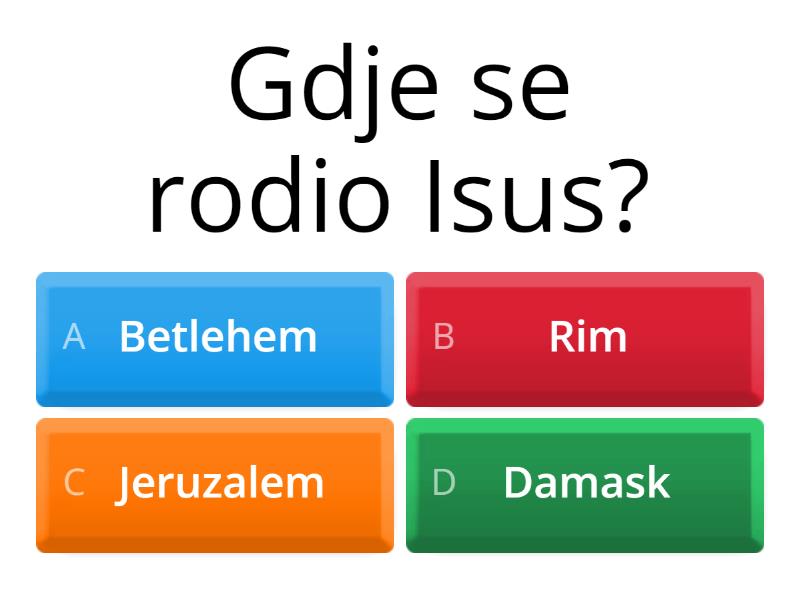 Povijest-kršćanstvo - Quiz
