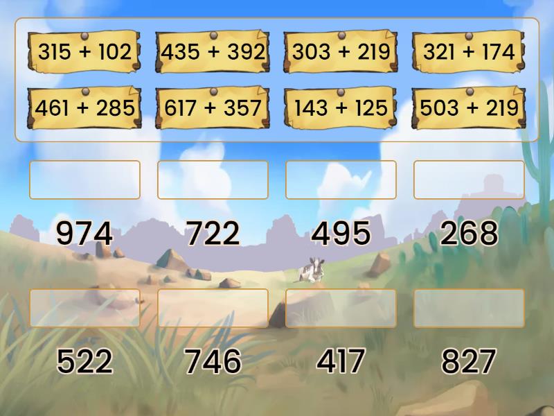 3-digit Addition Part 1 - Match up