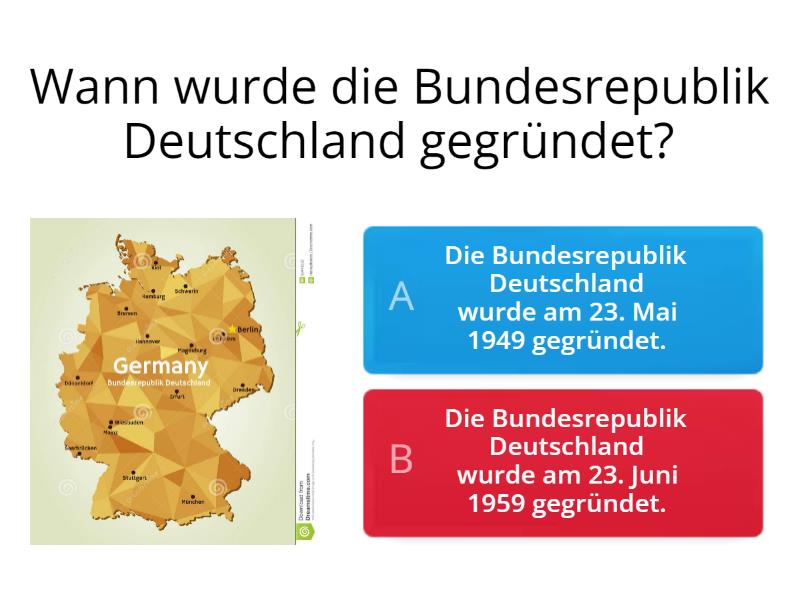Bundesrepublik Deutschland - Quiz