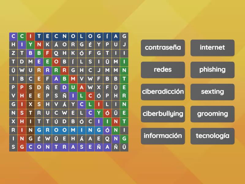 riesgos sopa - Sopa de letras