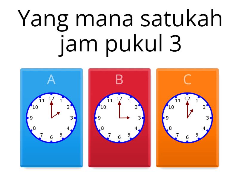 KONSEP MASA DAN WAKTU - Quiz