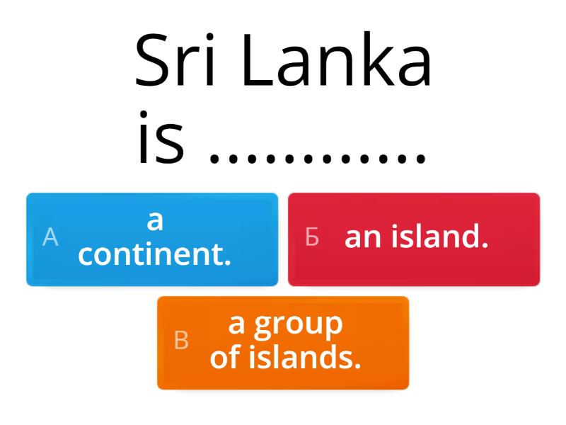 Sri Lanka - Quiz