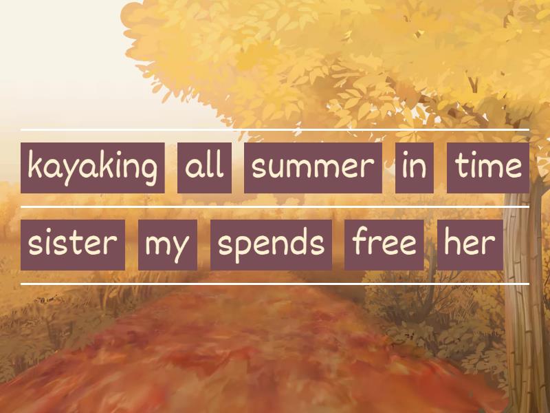 Ge B1+ Unit 1 grammar present tenses word order - Unjumble