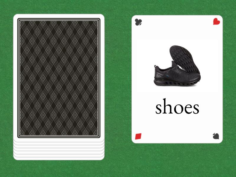 Clothes - Speaking cards