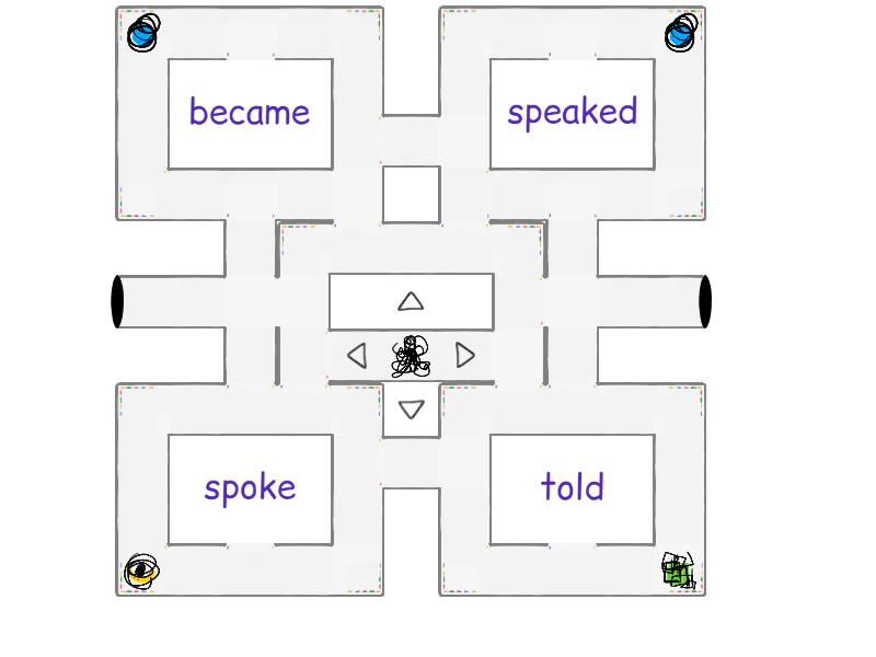 T2 Irregular verb past tense-2 - Maze chase