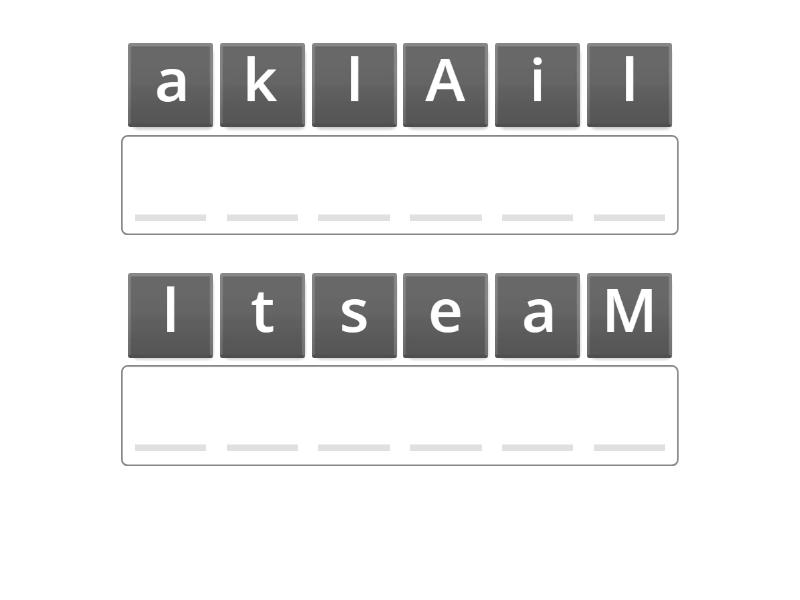 Periodic Table Groups - Anagram