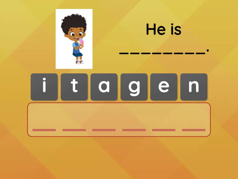 Starters Lesson 24 Game 2 - 'ing forms' - Anagram