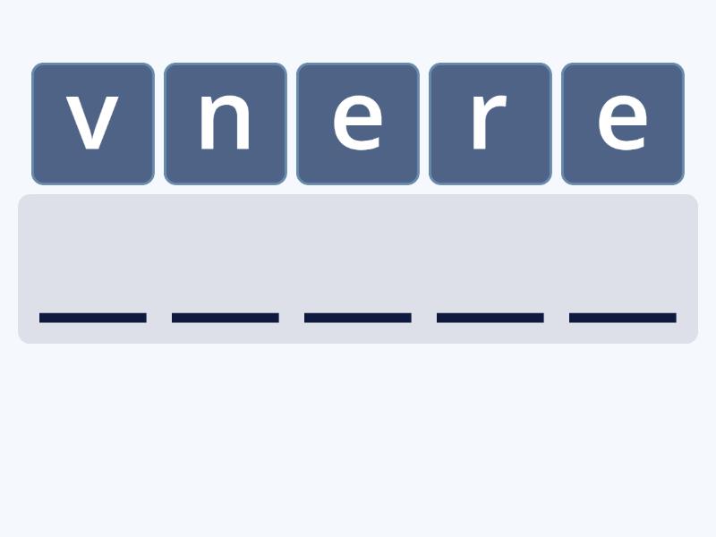 2.2 Present Simple (+), adverbs - Anagram