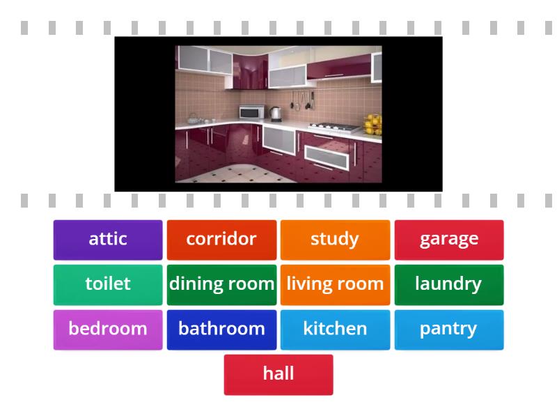 Rooms in a house - Game 1 - Find the match