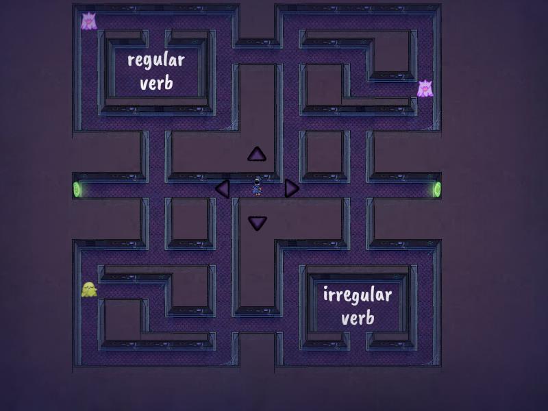 Regular and Irregular Verb Maze - Maze chase